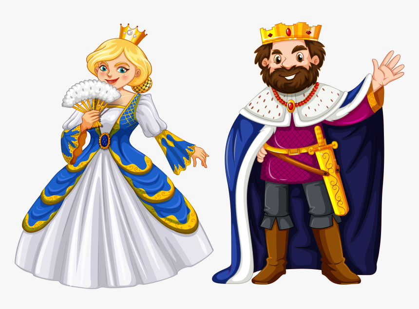King Cartoon Queen Regnant Illustration, HD Png Download , Transparent ...