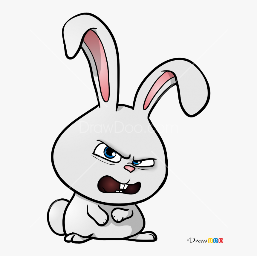 How To Draw Snowball, Secret Life Of Pets, HD Png Download ...