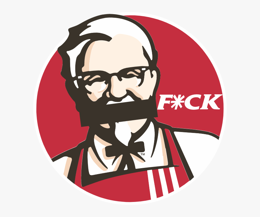 Fжck Tm Kfc Fried Chicken Illustration Cartoon, HD Png Download ...