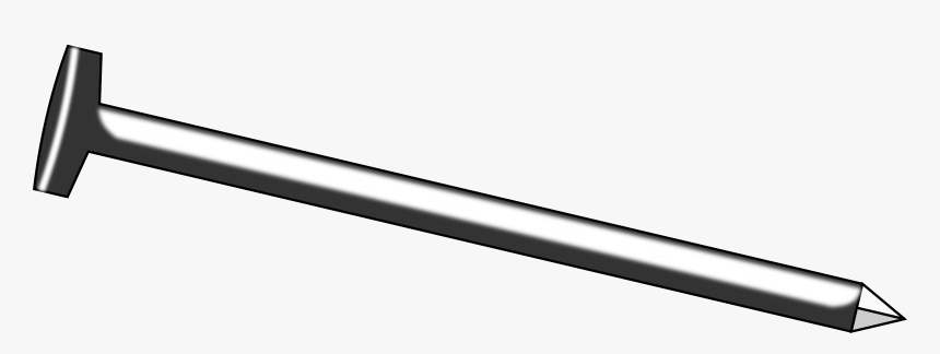 Iron Clipart Iron Bar - Nail Clipart Black And White, HD Png Download ...