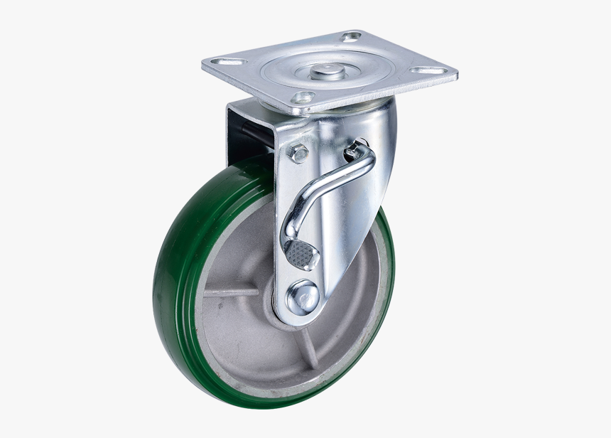 150mm Pu Heavy Duty Castor Wheel With Iron Bar Side - Vespa, HD Png ...