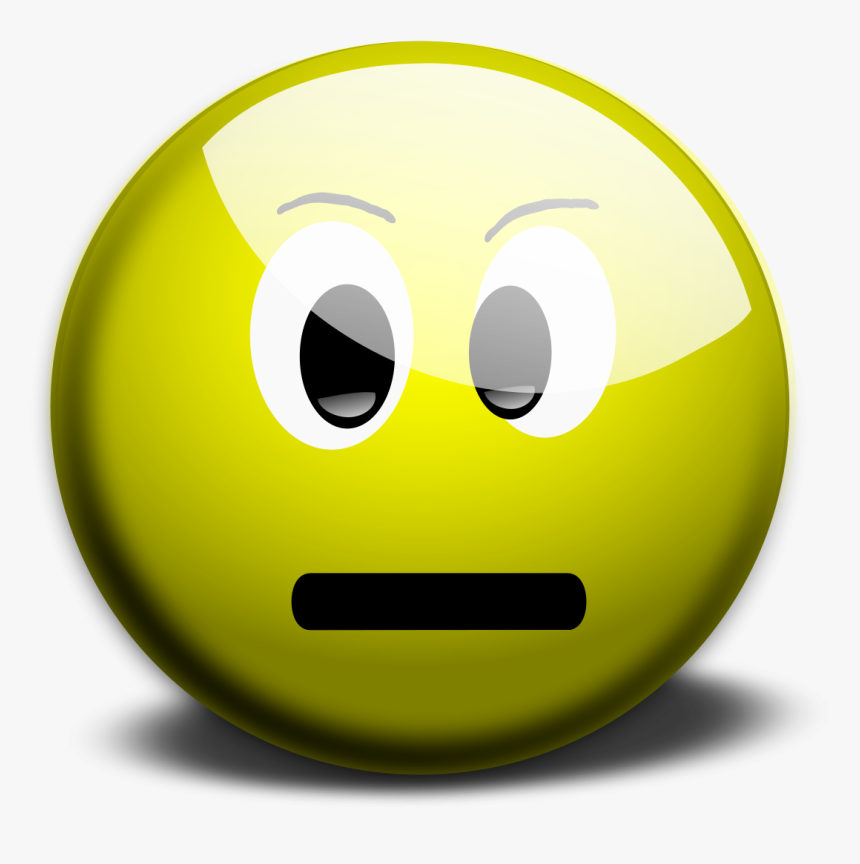 Cold Face Clipart - Yellow Smiley Face Neutral, HD Png Download ...
