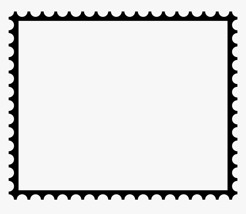 Postal Stamp Frame - Postage Stamp Frame Png, Transparent Png ...