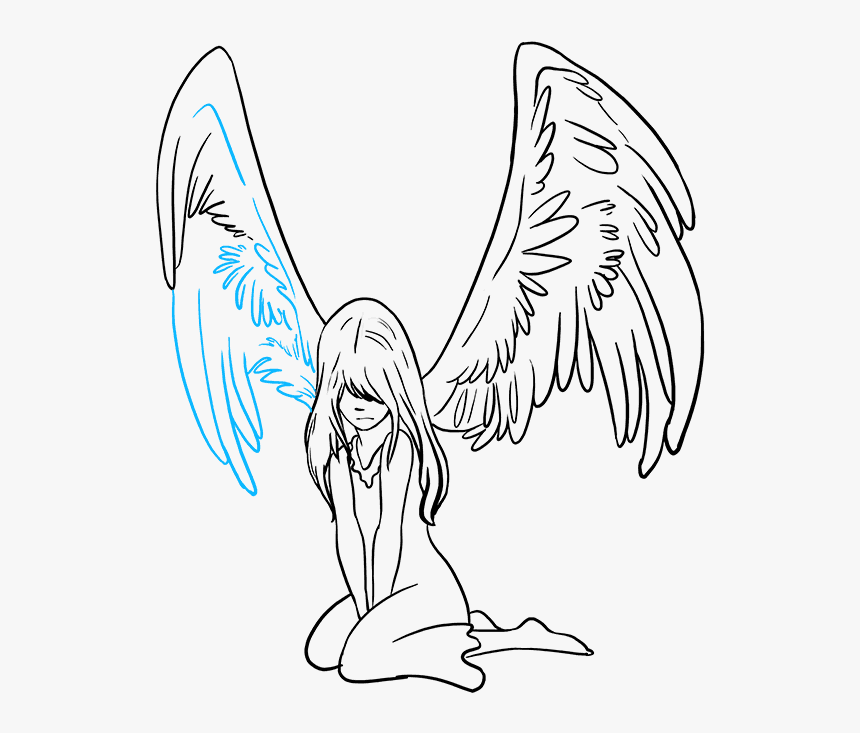 How To Draw Fallen Angel, HD Png Download , Transparent Png Image - PNGitem