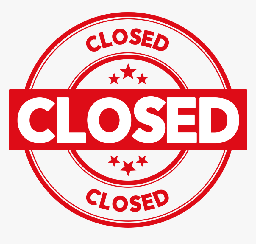 Round Closed Stamp Psd - Closed Stamp Png, Transparent Png ...