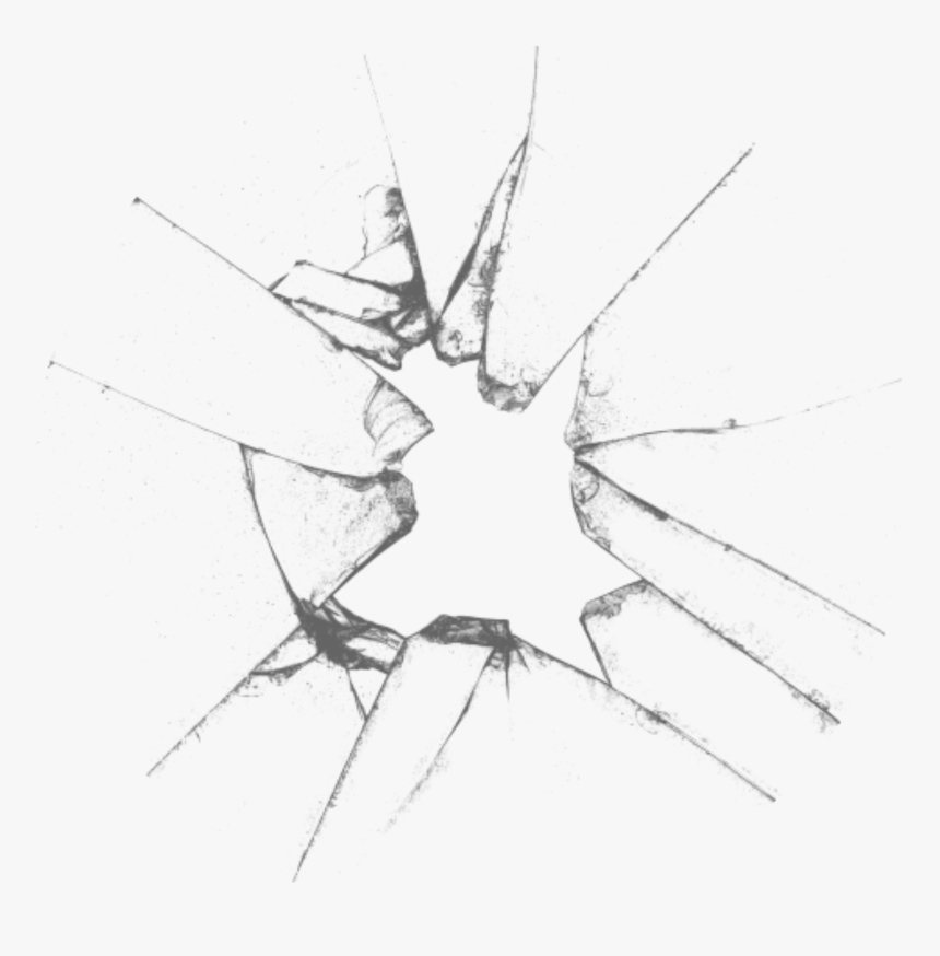 #smashed #broken #glass #clear #smash #crack #cracked, HD Png Download ...