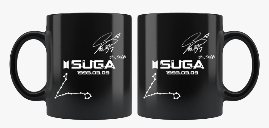 Suga S Pisces Constellation & Signature Mug Data-zoom, HD Png Download ...