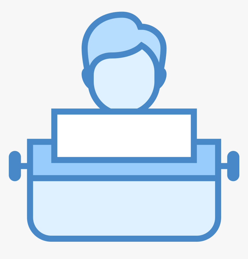 User Typing Using Typewriter Icon, HD Png Download , Transparent Png ...