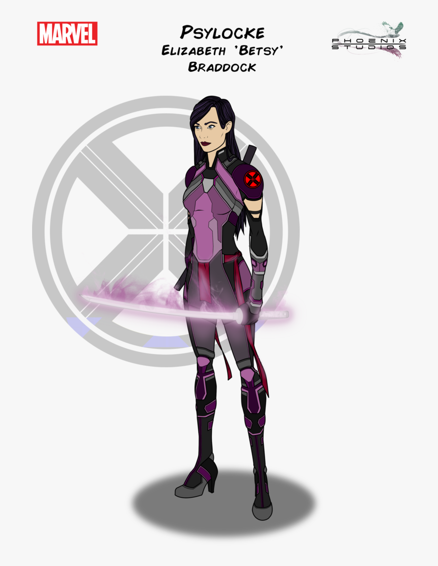 Psylocke By Phoenixstudios91, HD Png Download , Transparent Png Image ...