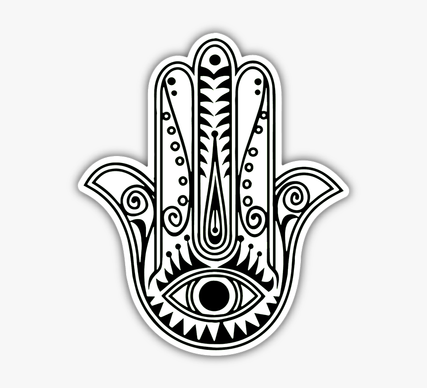 Hamsa Hand Bumper Sticker, HD Png Download , Transparent Png Image ...