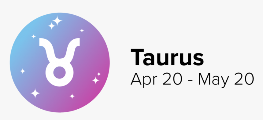 Taurus Zodiac Sign With Dates, HD Png Download , Transparent Png Image ...