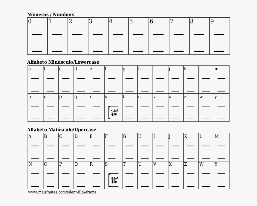 Font Details Silent Film Frame, HD Png Download , Transparent Png Image ...