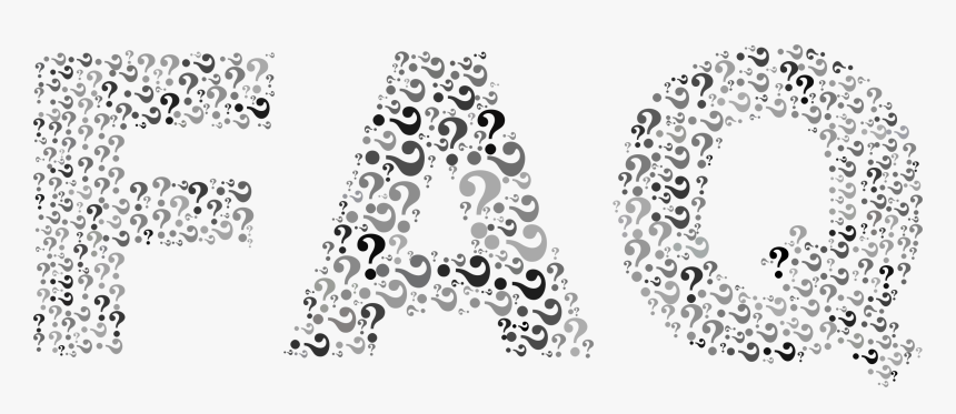Faq Word Cloud Grayscale Clip Arts, HD Png Download , Transparent Png ...