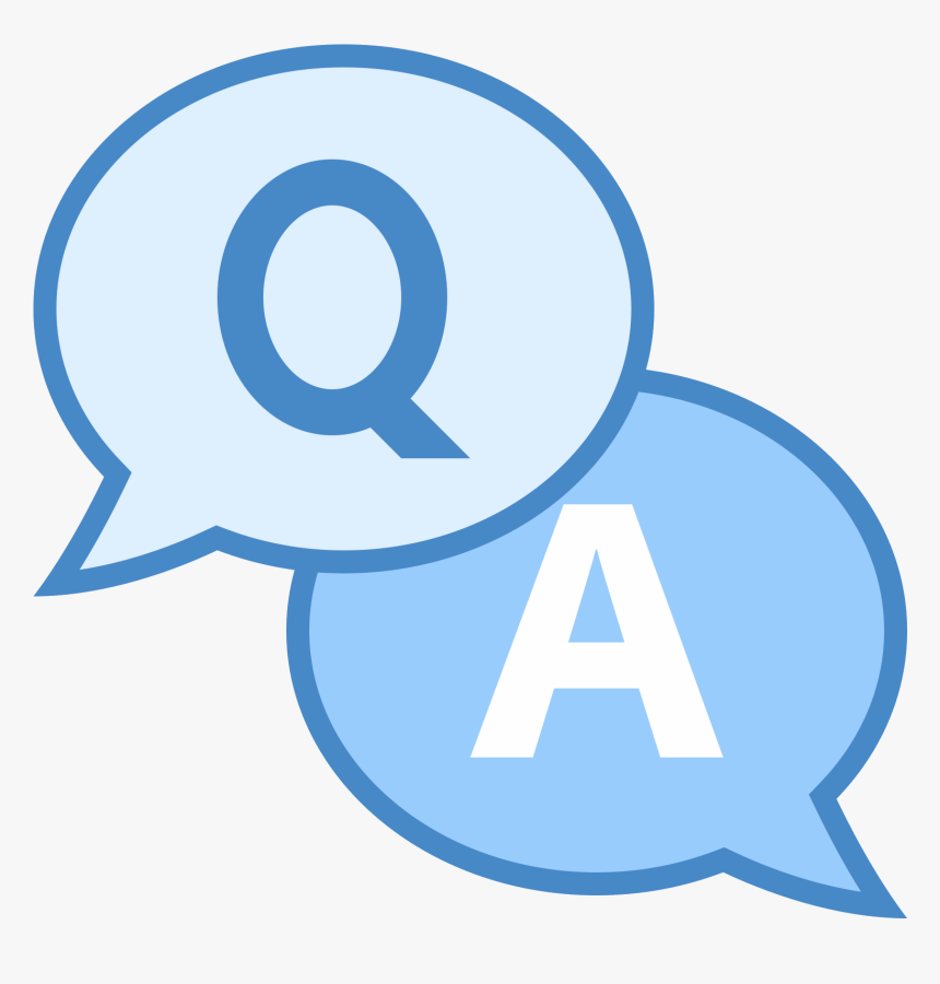 The Icon Faq Is Two Squares On Top Of Each Other With, HD Png Download ...