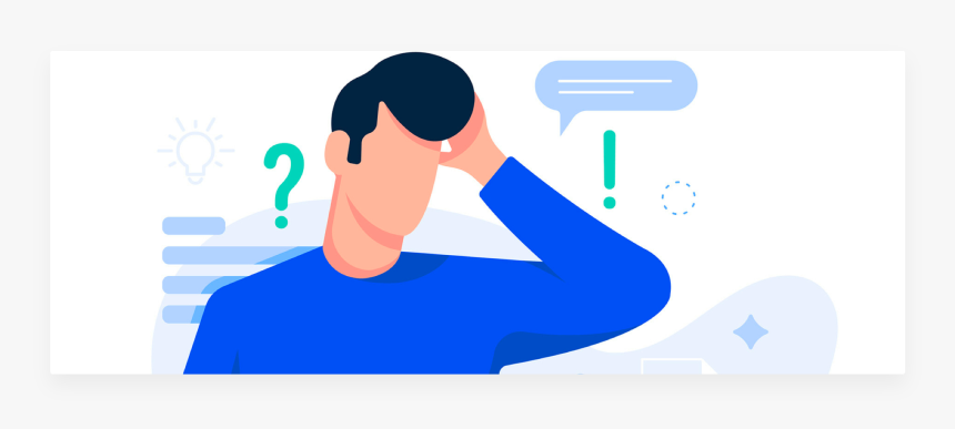 An Image Of Someone With Questions, HD Png Download , Transparent Png ...