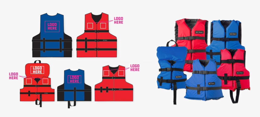 Order Custom Logo Life Vests, HD Png Download , Transparent Png Image ...