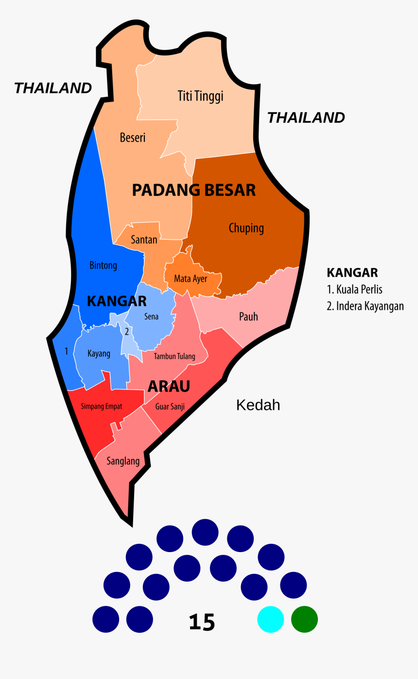 Perlis State Legislative Assembly Constituencies Clip, HD Png Download ...