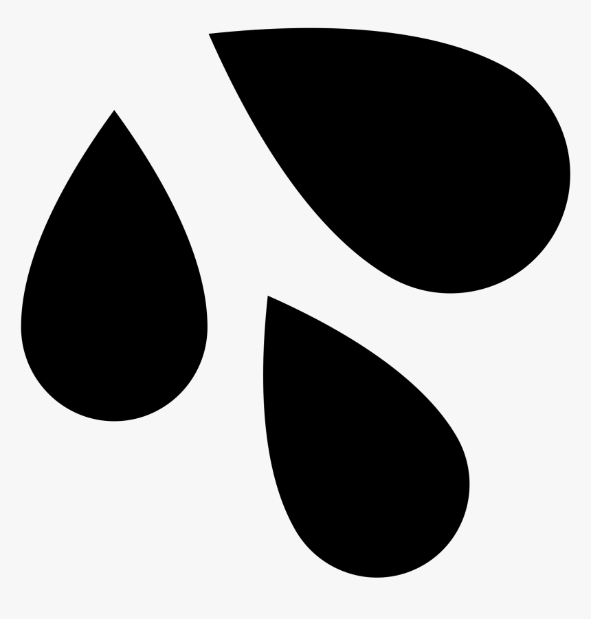 White Sweat Drops Emoji , Png Download, Transparent Png , Transparent ...