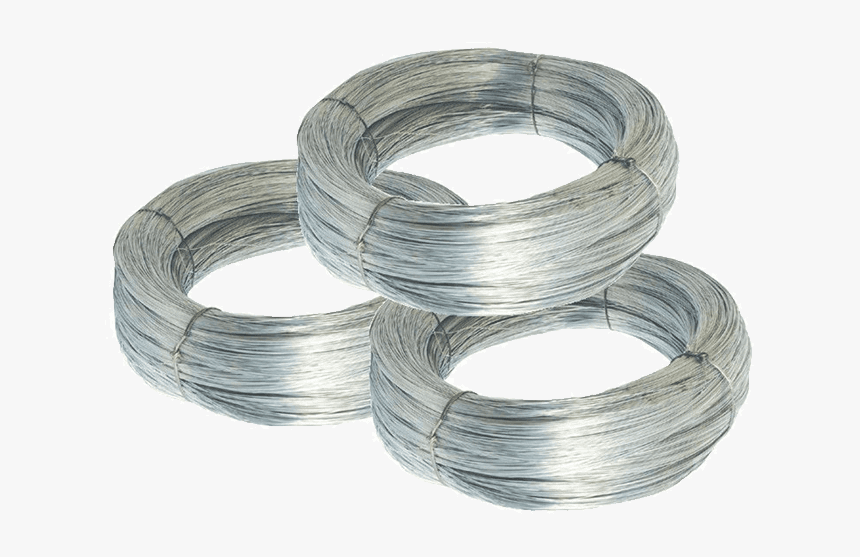 Three Rolls Of Galvanized Steel Wires On White Background, HD Png ...