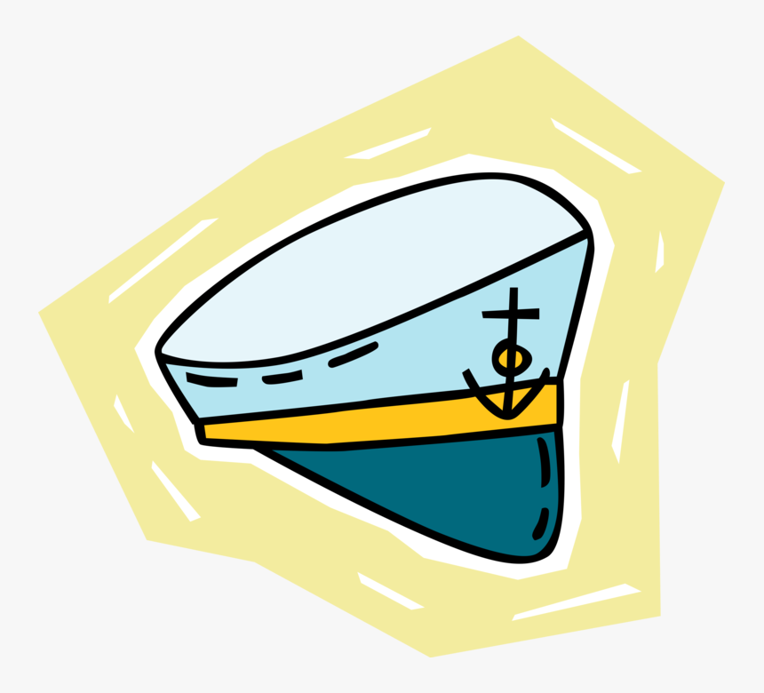 Vector Illustration Of Maritime Captain S Cap With, HD Png Download ...