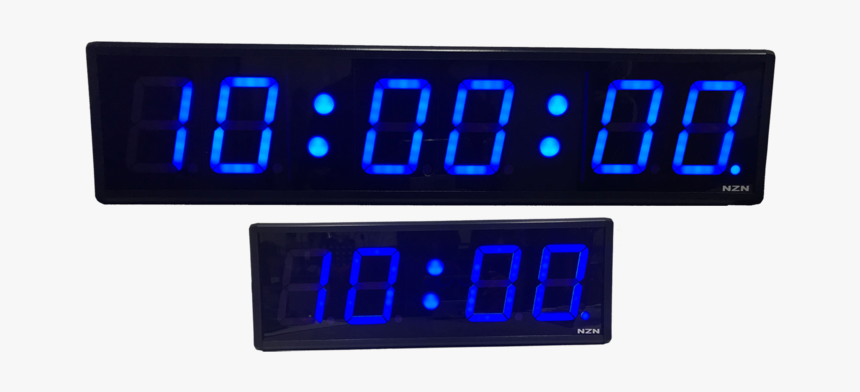 Nzn 10cm Multi-colour Led Digital Clock, HD Png Download , Transparent ...