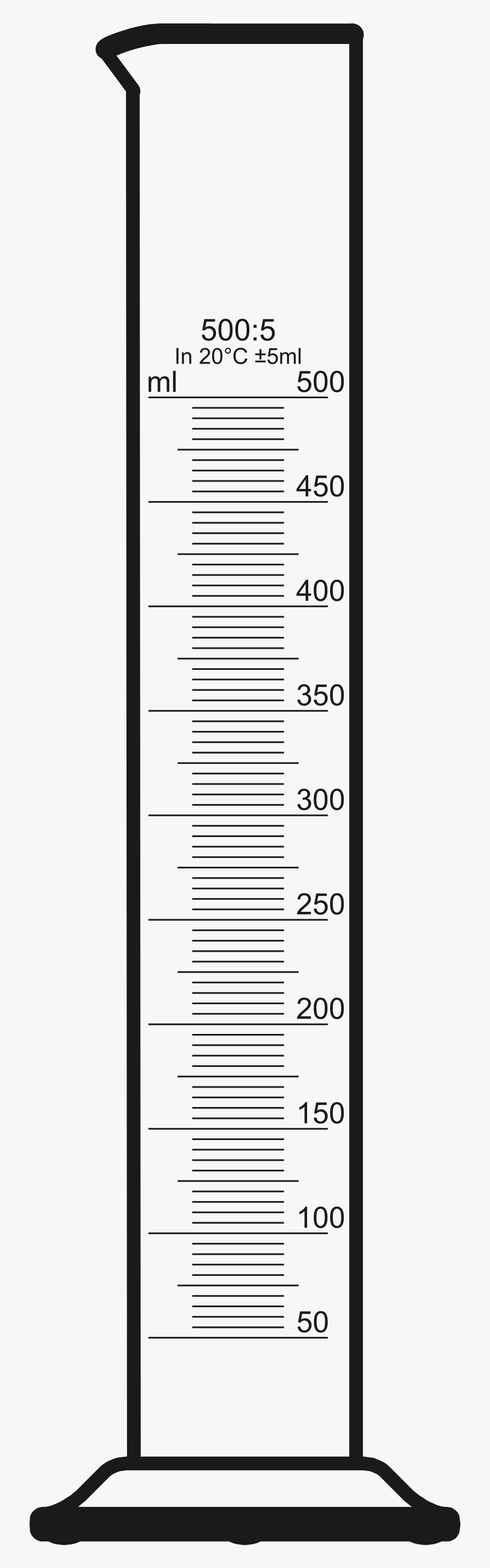 Empty Graduated Cylinder Drawing
