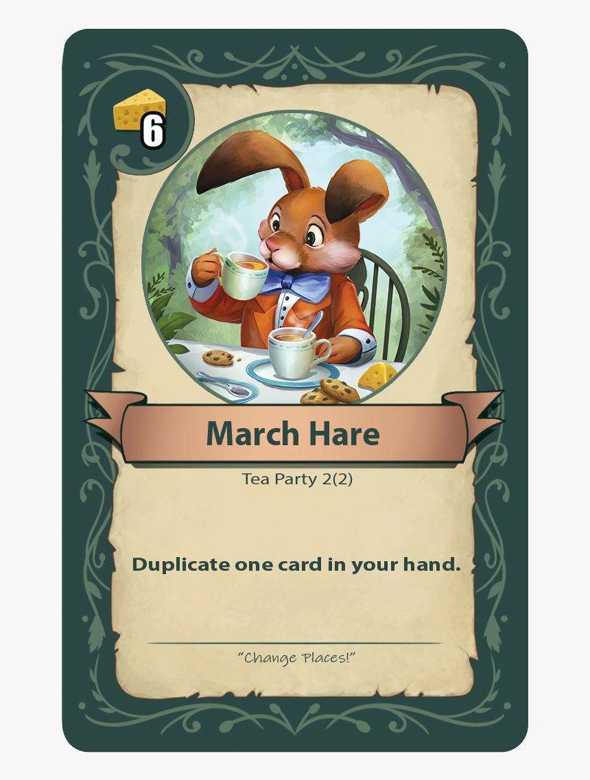 March Hare Card, HD Png Download , Transparent Png Image - PNGitem