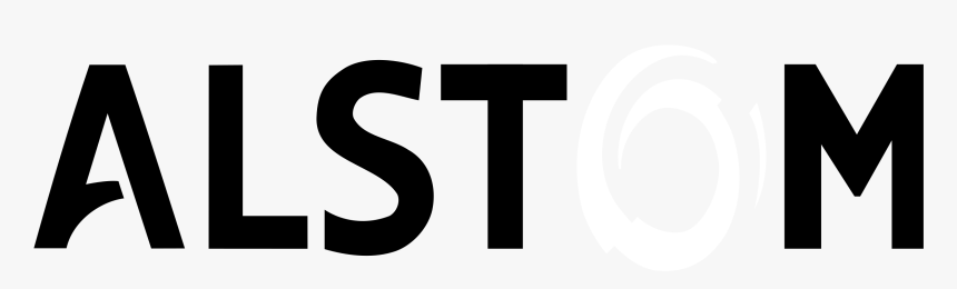 Alstom 02 Logo Black And White, HD Png Download , Transparent Png Image ...