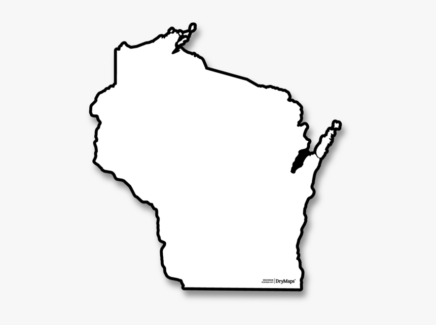 Wisconsin - Wisconsin Map Png White, Transparent Png , Transparent Png ...