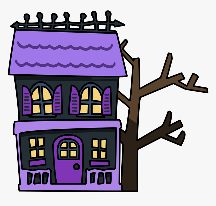 Haunted House Clipart, HD Png Download , Transparent Png Image - PNGitem