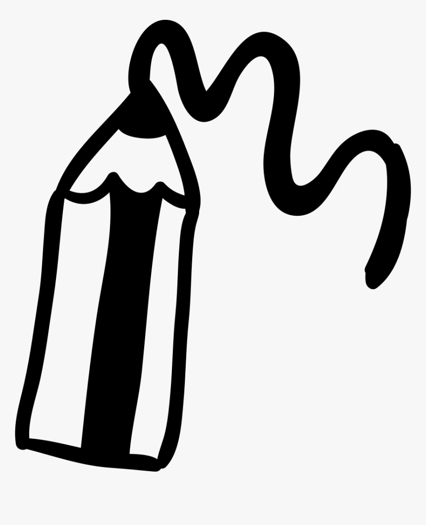 Pencil Hand Drawn Writing Tool - Drawing, HD Png Download , Transparent ...