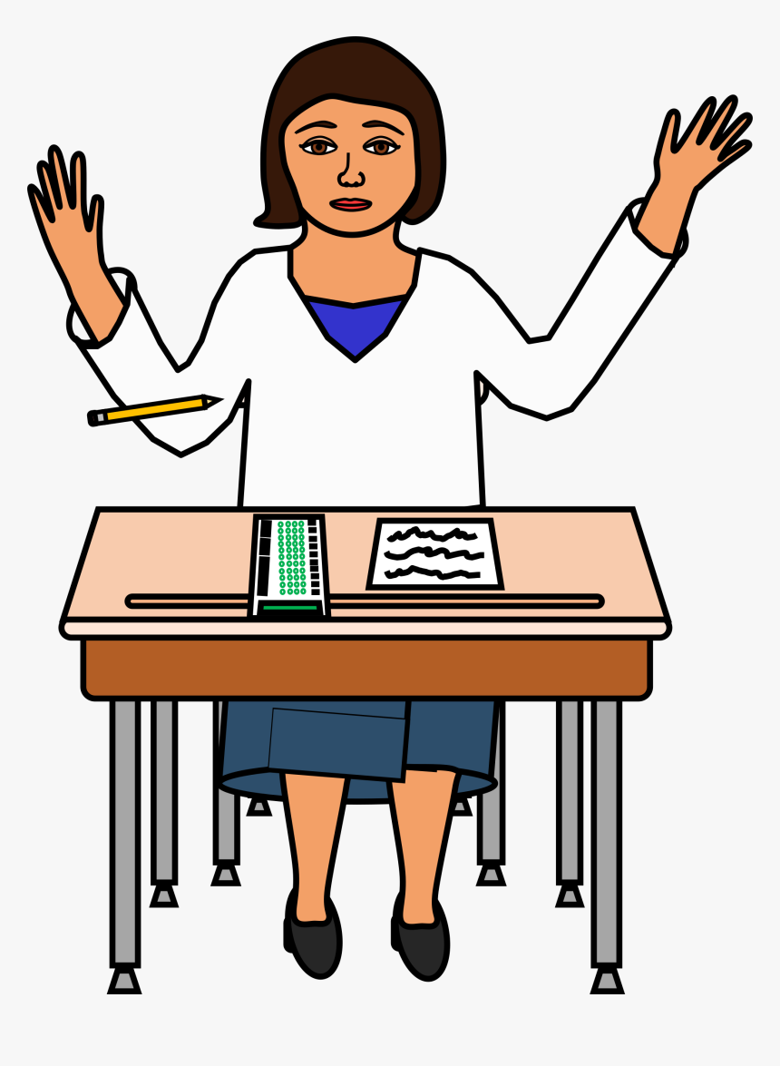 Pencils Down Clip Arts - School Desk Transparent Background, HD Png ...