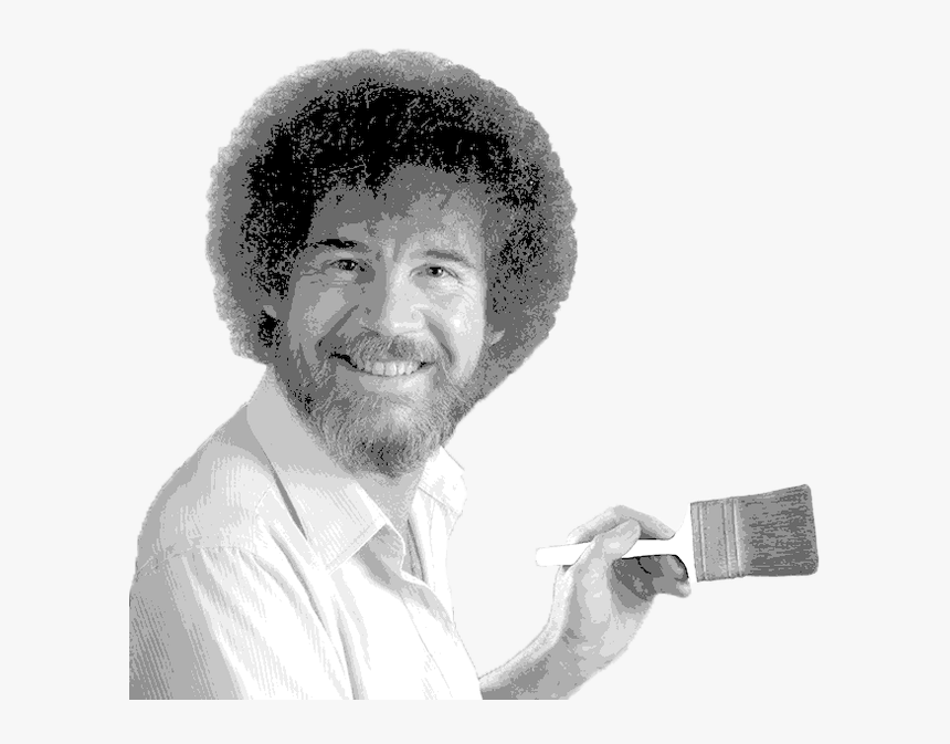 Transparent Man Hair Png - Bob Ross, Png Download , Transparent Png ...
