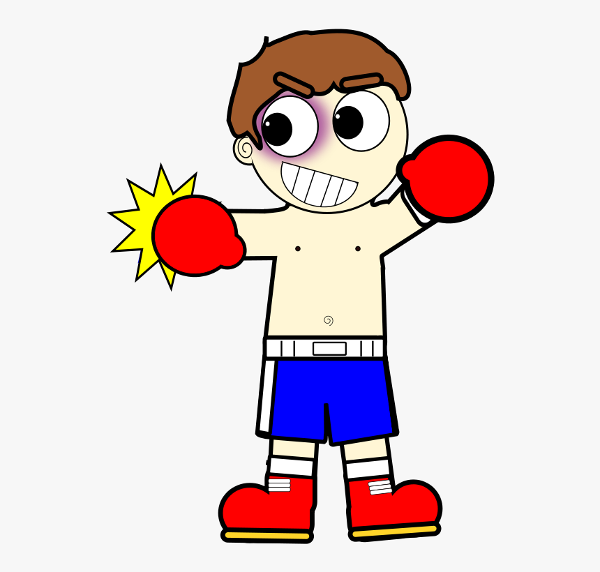 Transparent Boxing Silhouette Png - Clip Art Cartoon Boxer, Png ...