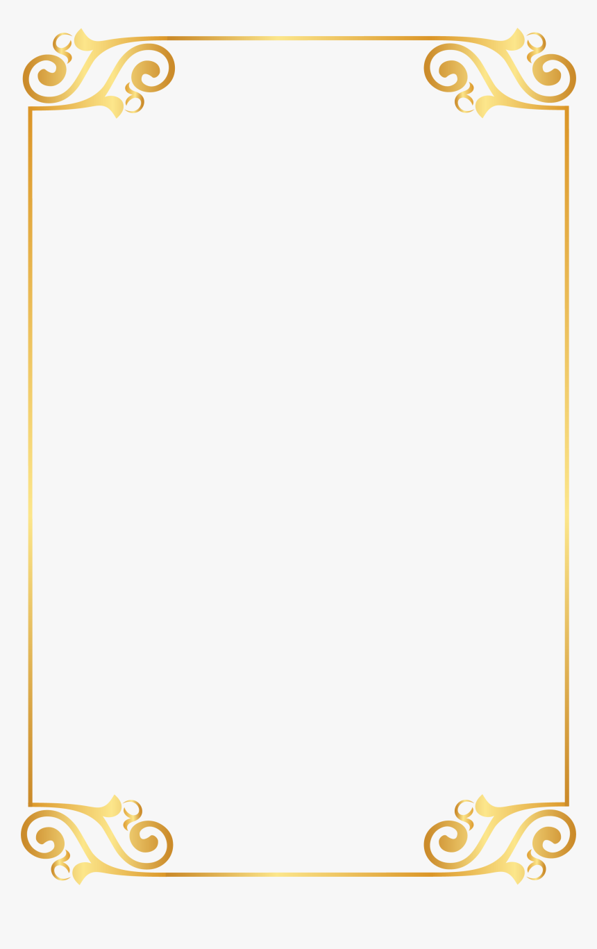Transparent Gold Border Clipart - Gold Color Border Png, Png Download ...