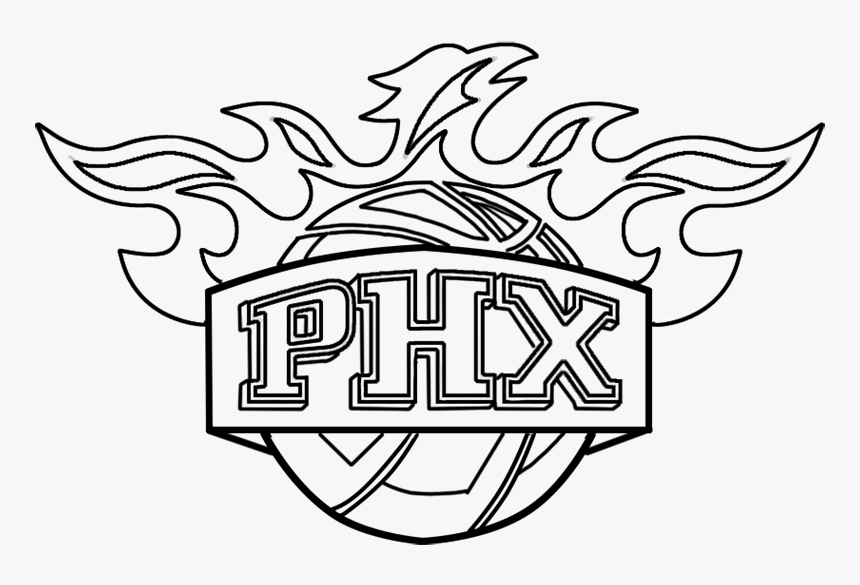 Learn Easy To Draw Phoenix Suns Step, HD Png Download , Transparent Png ...