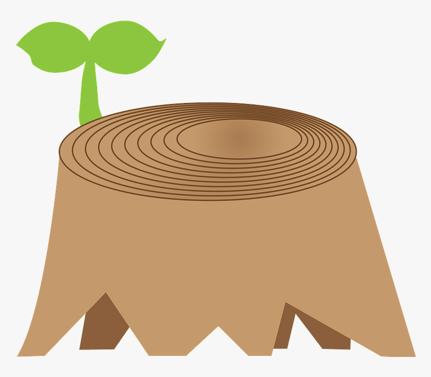 Tree Stump Sprout Clipart, HD Png Download , Transparent Png Image ...