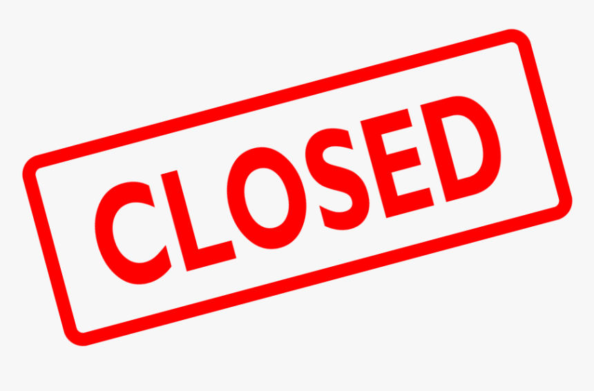 Closed Sign Png