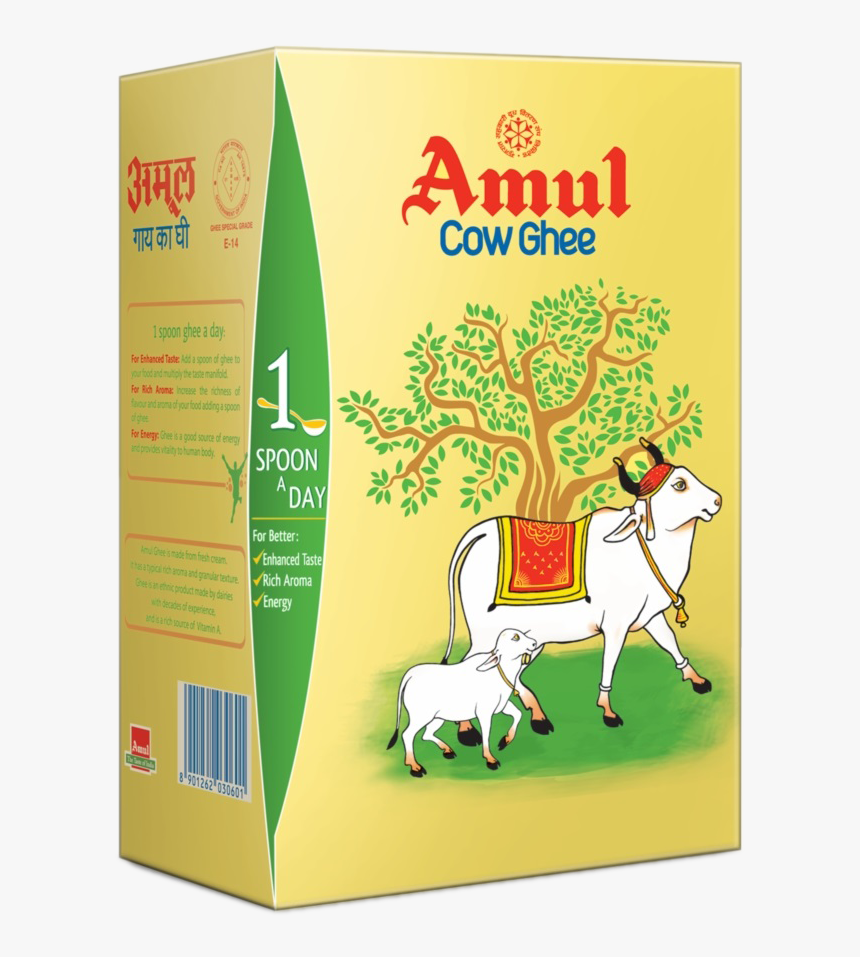 Amul Cow Ghee, HD Png Download , Transparent Png Image - PNGitem