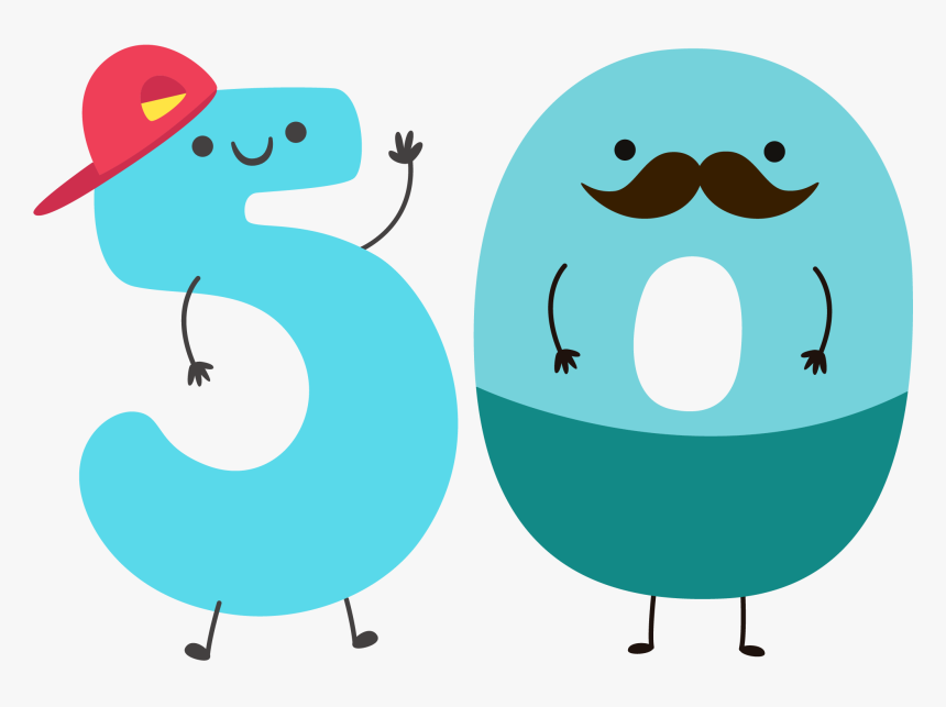 50 Number Png Hd Free Image - Cartoon Number Png Free, Transparent Png ...