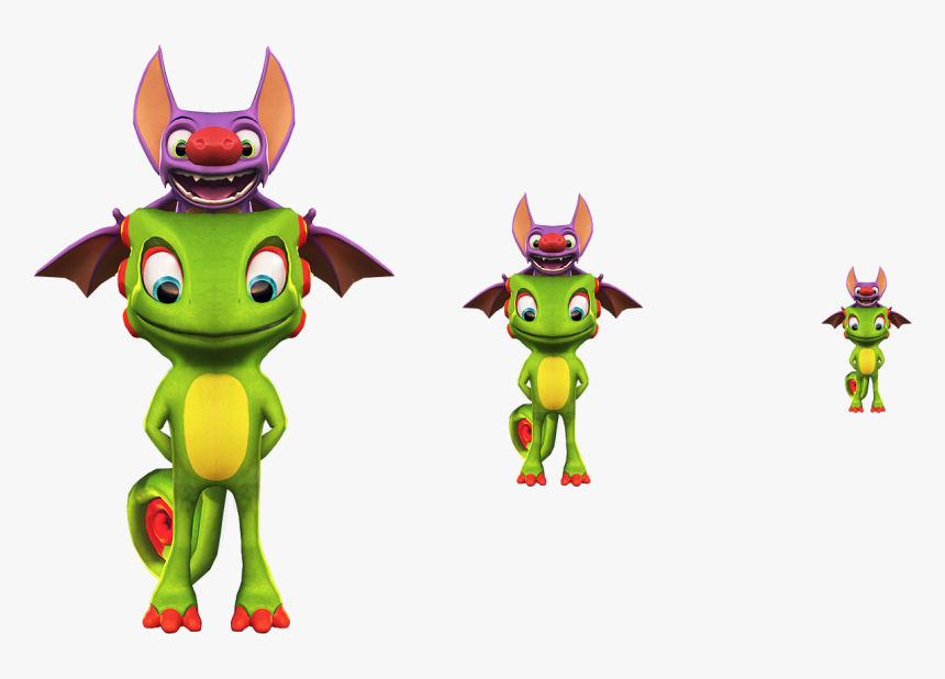Fan Creationmy Handmade Front View Of Yooka And Laylee, HD Png Download ...