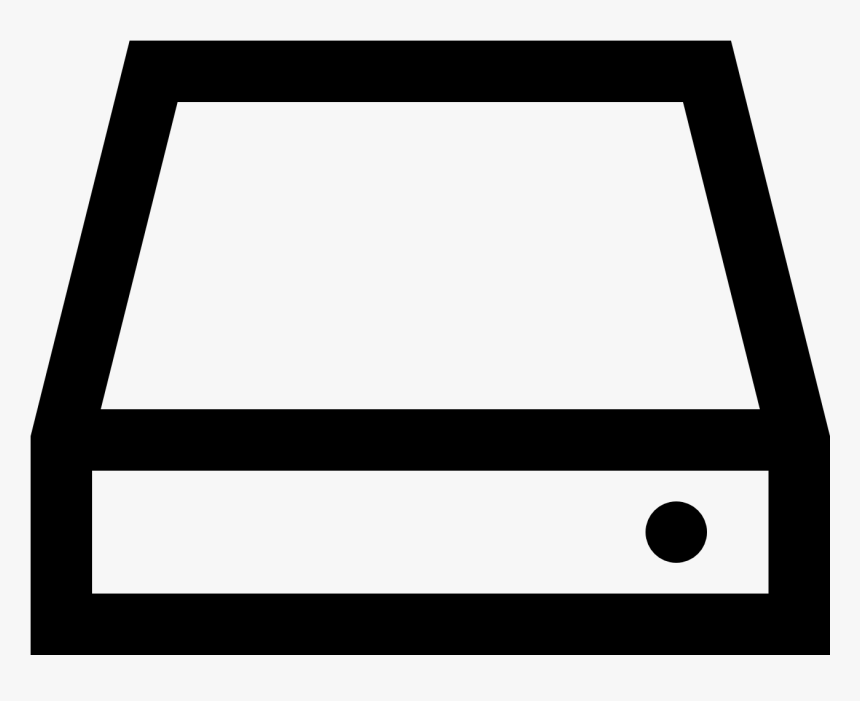 Minimalist Hard Drive Icon , Png Download, Transparent Png ...