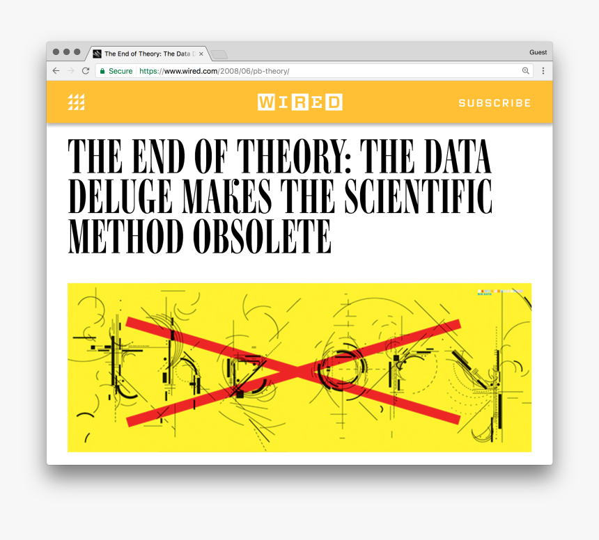 End Of Theory The Data Deluge Makes , Png Download, Transparent Png ...