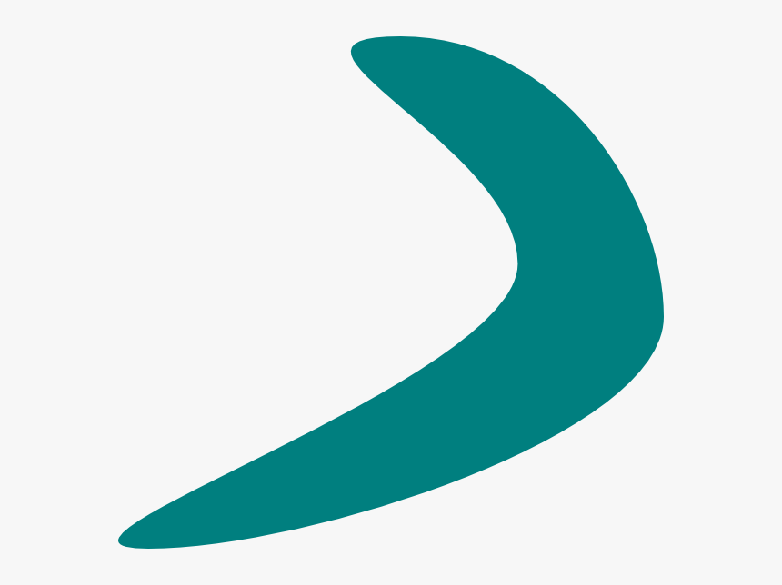 Seafoam Blue Boomerang Clip Art, HD Png Download , Transparent Png ...
