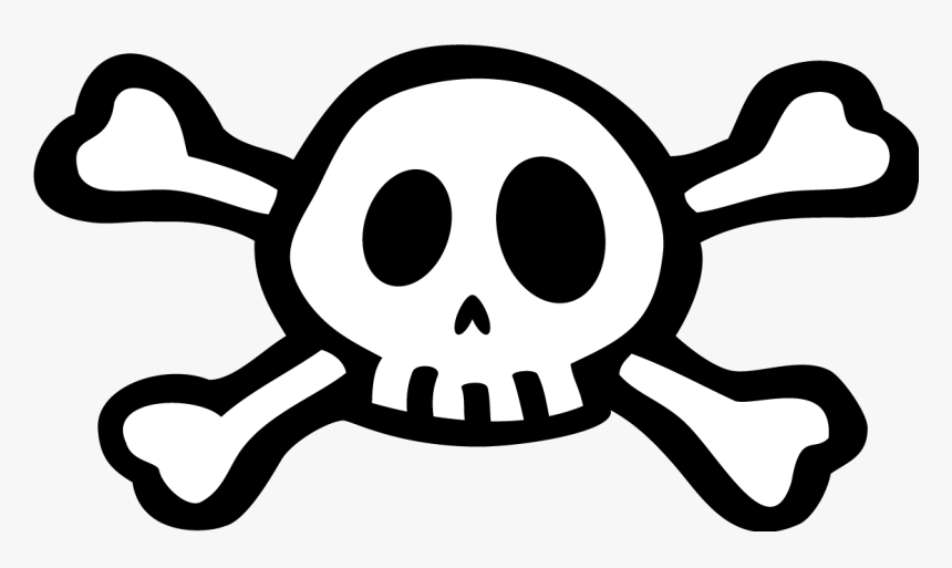 Transparent Skull And Cross Bones Png, Png Download , Transparent Png ...