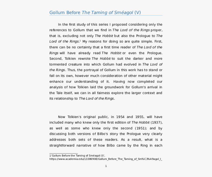 Gollum Png, Transparent Png , Transparent Png Image - PNGitem