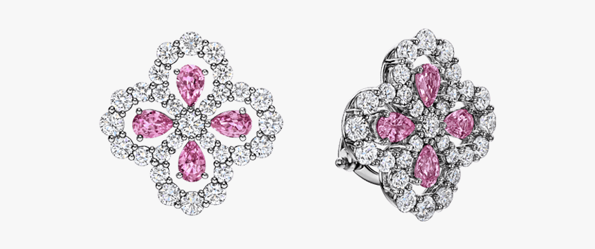 Diamond Loop By Harry Winston, Full Motif Pink Sapphire, HD Png ...