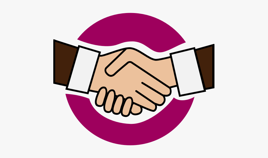 Vector Image Of Purple Colored Handshake Icon, HD Png Download ...