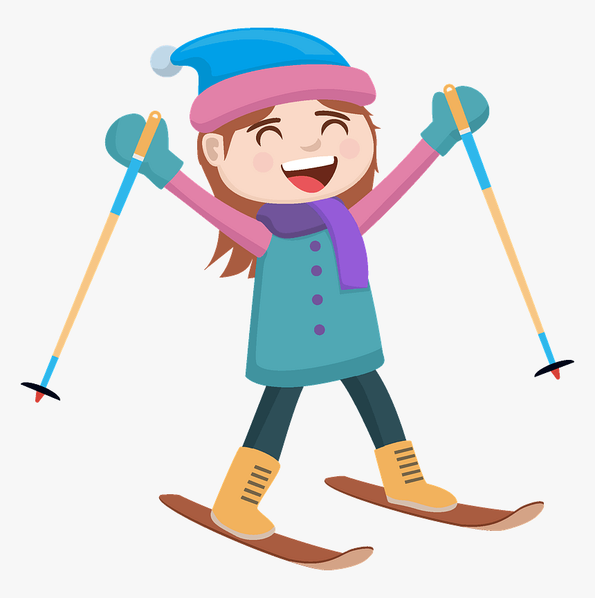 Girl Ski Clip Art