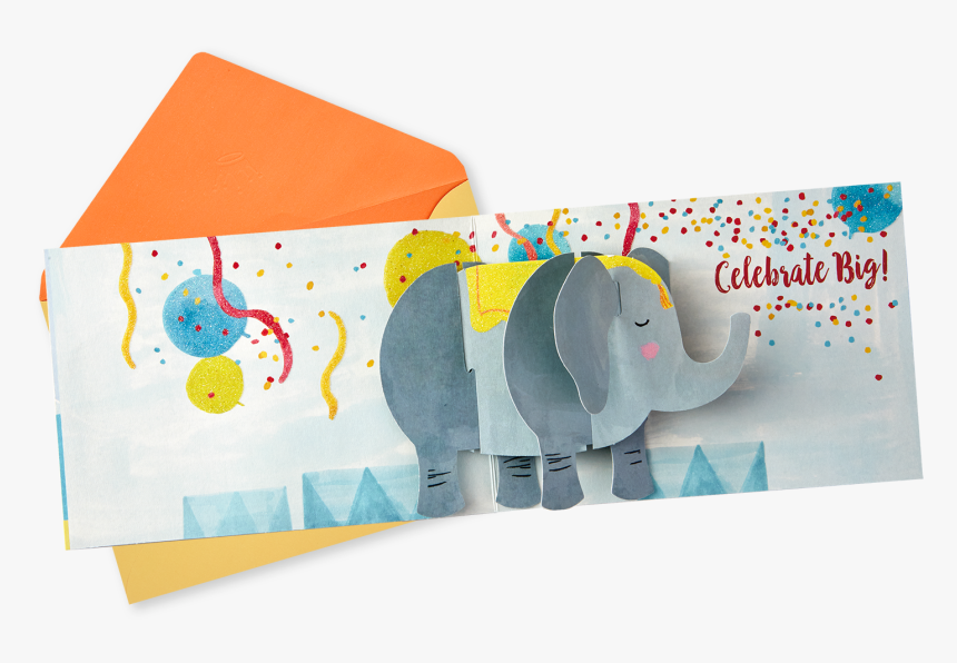 Celebrate Big Circus Pop Up Birthday Card, HD Png Download ...